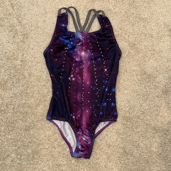 More Than Magic | Other | Galaxy Print Leotard For Girls Small 66x ...